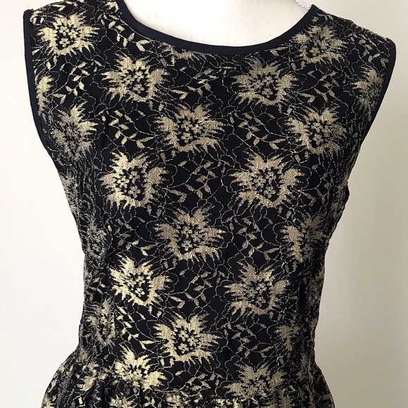 Sam & Lavi | Dresses | Sam Lavi Metallic Lace Dress | Poshmark